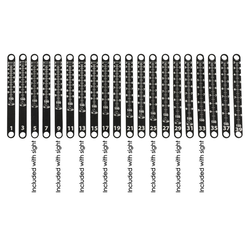 Axcel Achieve XP Metal Sight Tape Scale #15 and #16 – Gregory Archery