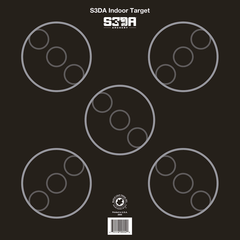 Maple Leaf S3DA 3D Target Face Black ASA 25 pk. – Gregory Archery