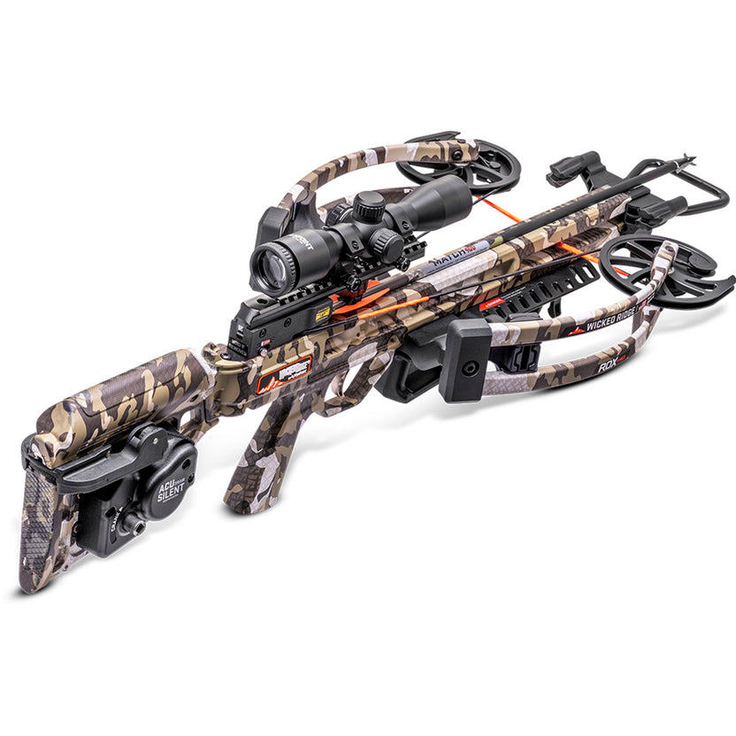 Wicked Ridge RDX 410 Crossbow Package ACUdraw Silent Peak XT Camo ...